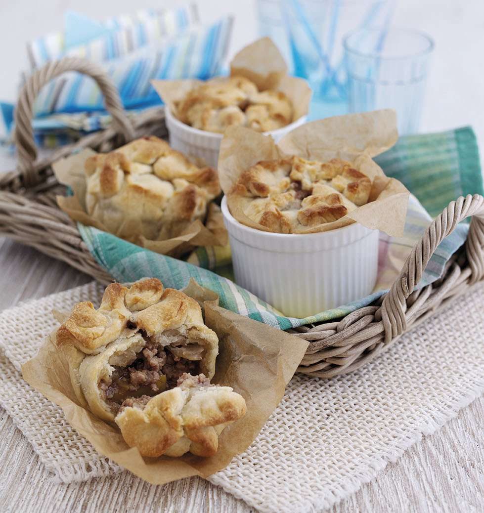 Mini pork pies with sage, apple and cider - Porc Blasus